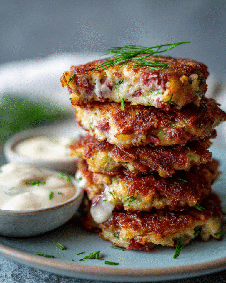 Crispy Corned Beef Fritters – Golden, Savory, and Irresistible – feasttrove